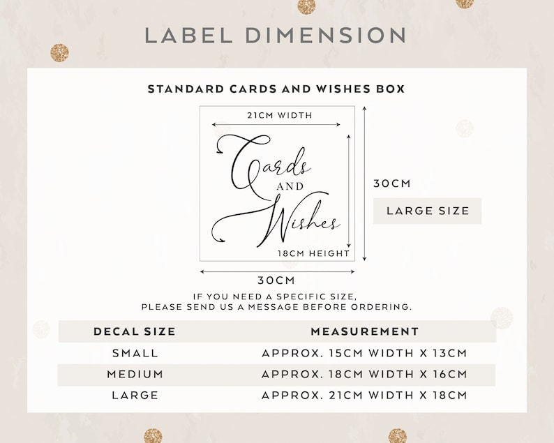 Custom Wedding Wishing Well Card and Wishes Well Decal Label - Etsy