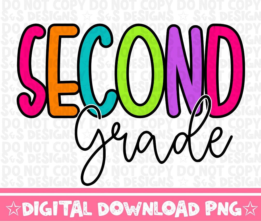 Second Grade Digital Design, Sublimation, Digital Design, 2nd Grade ...