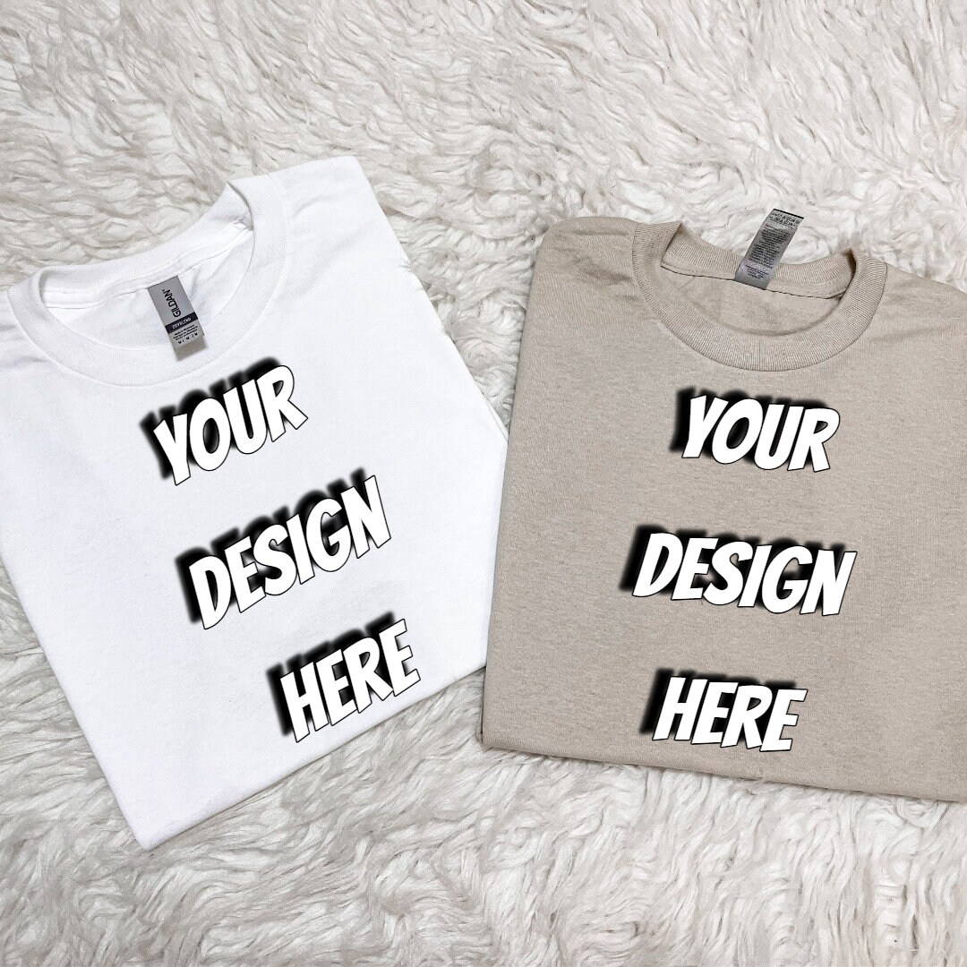 Summer T-shirt Mockup | Gildan 8000 Dryblend | Gildan 8000 Mockup ...