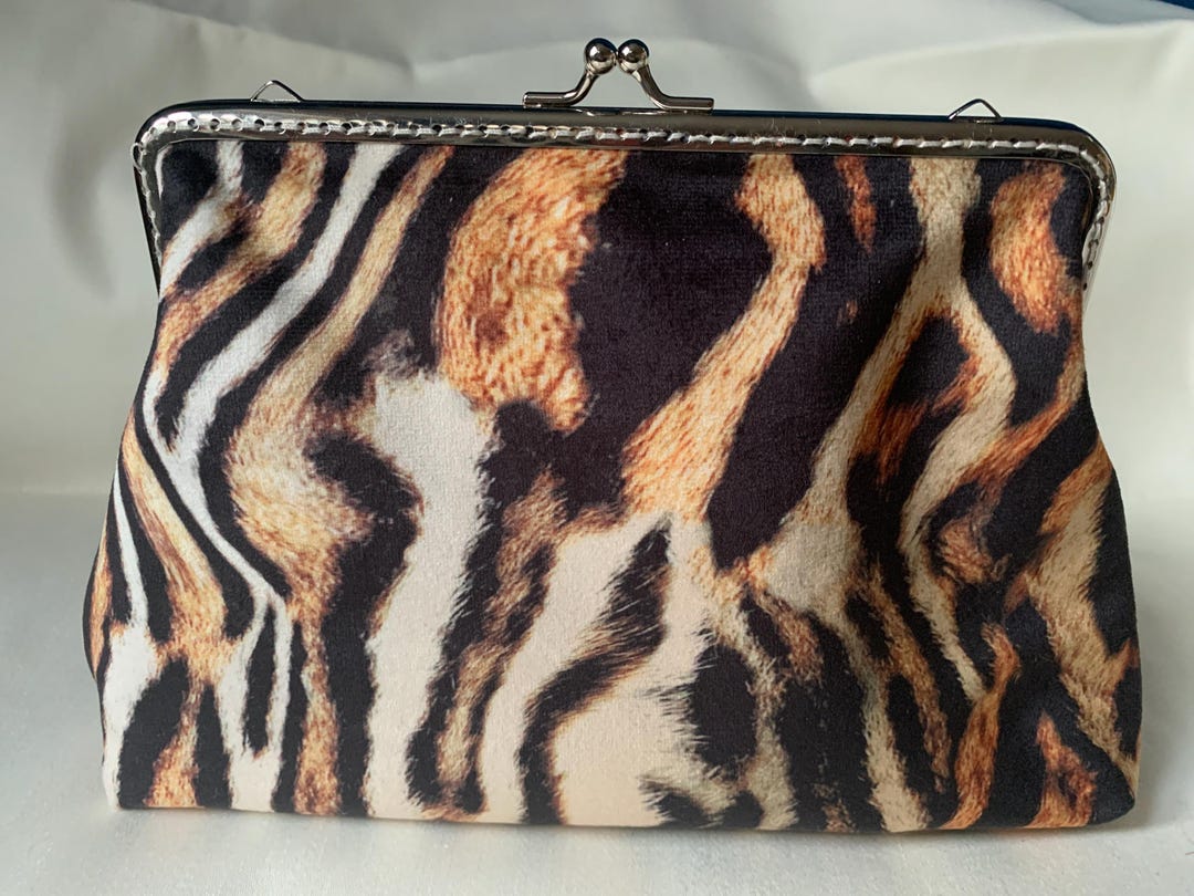 Beautiful Makeup Bag in an Animal Printed Velvet - Etsy