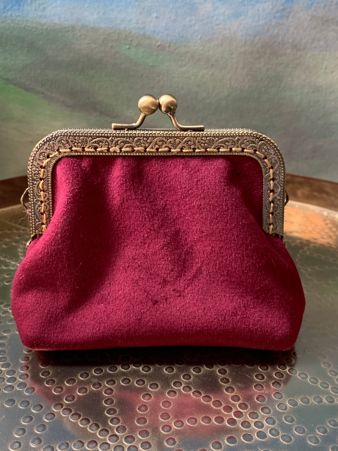 Beautiful Victorian / Edwardian Inspired Kiss Clasp Purse - Etsy