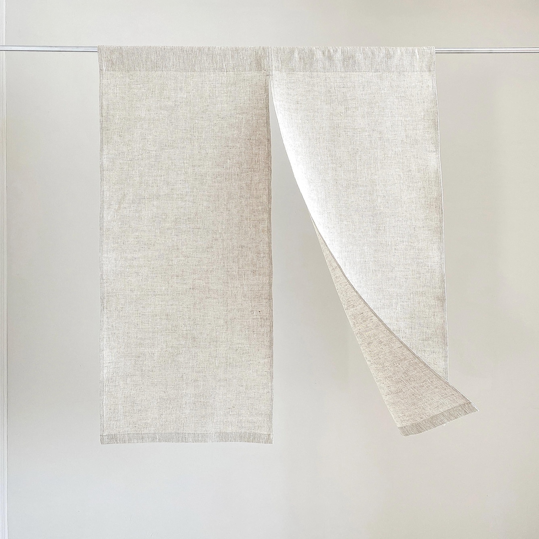 Custom Linen Noren Curtain. Japanese Linen Door Curtain. Room Divider ...