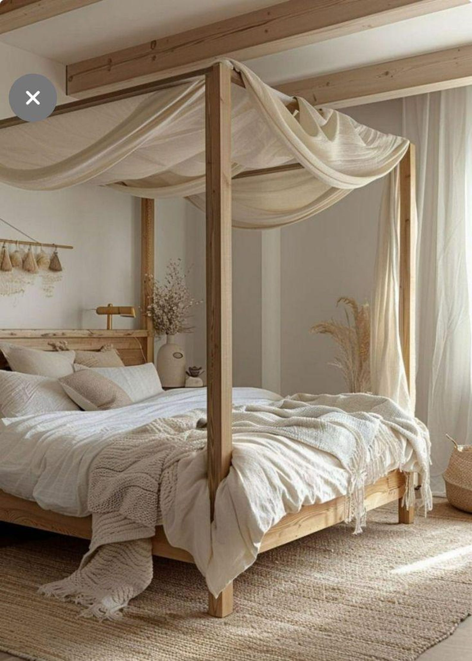 Custom Cotton Bed Canopy Shawl for All Bed Sizes, Canopy Panels for Bed ...