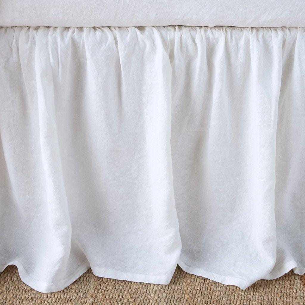100% Linen Tailored Bed Skirt – King Queen Custom Size Handmade Dust ...