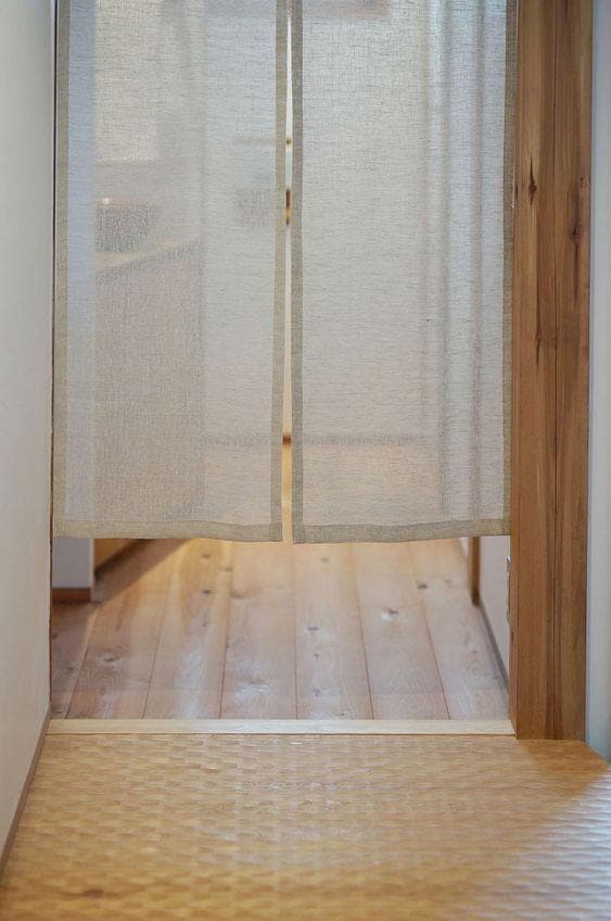 Custom Linen Noren Curtain. Japanese Linen Door Curtain. Room Divider ...