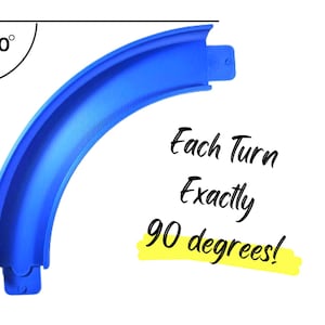 90 Degree Curved Track Pieces - 4 Pack or Singles - Etsy