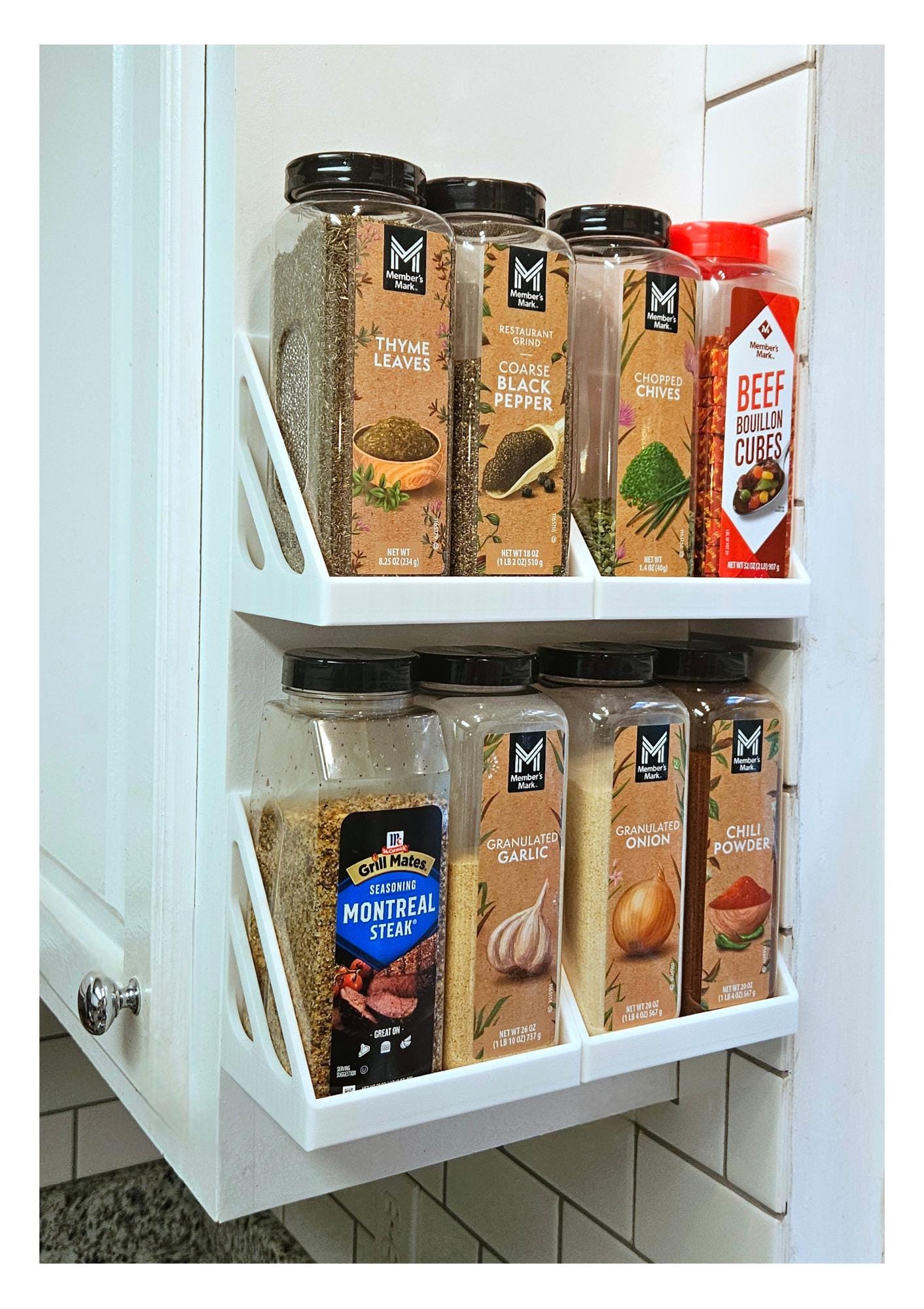 Extra Large Spice Rack Compatible With Member's Mark Spices and Other ...