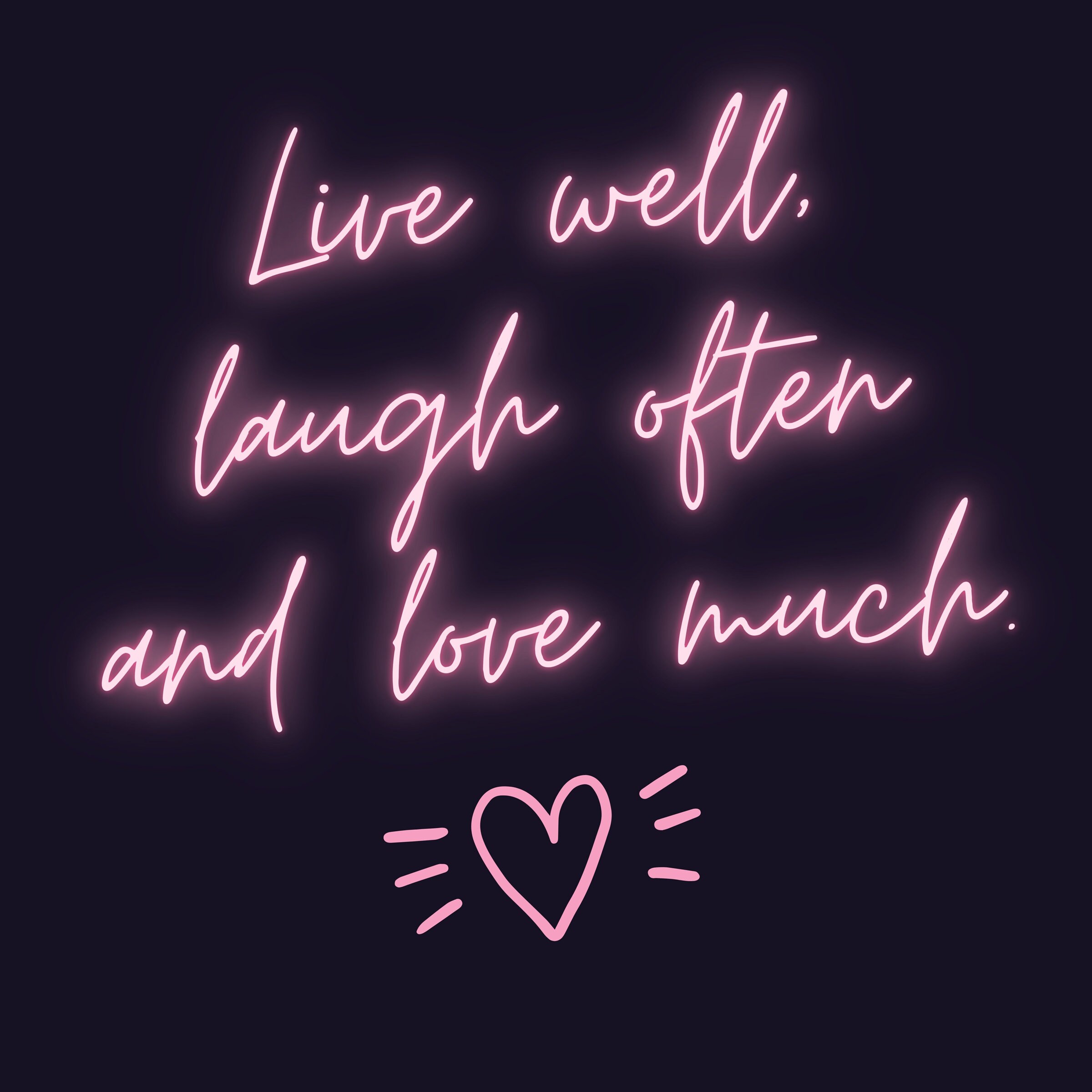 Live Well Laugh Often and Love Much Printable Wall Art - Etsy UK