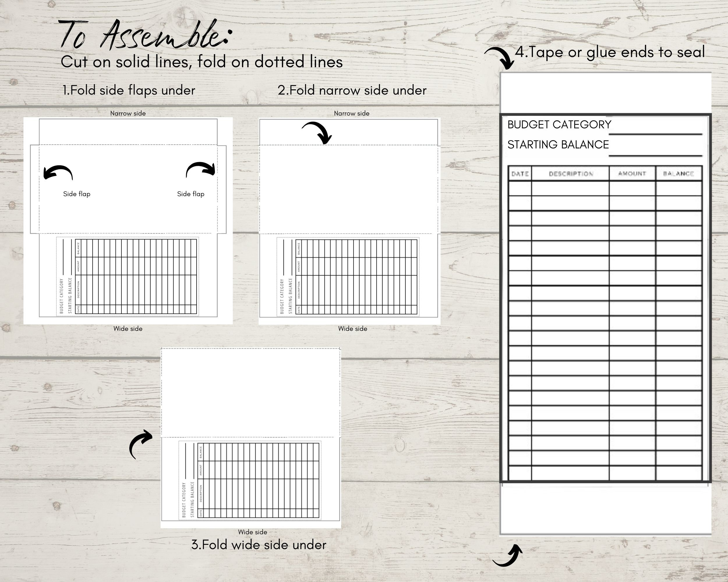 Cash Envelope Printable Template, Cash Stuffing, Printable Cash ...