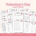 Valentine's Day Printable Games for Kids and Adults, Classroom ...