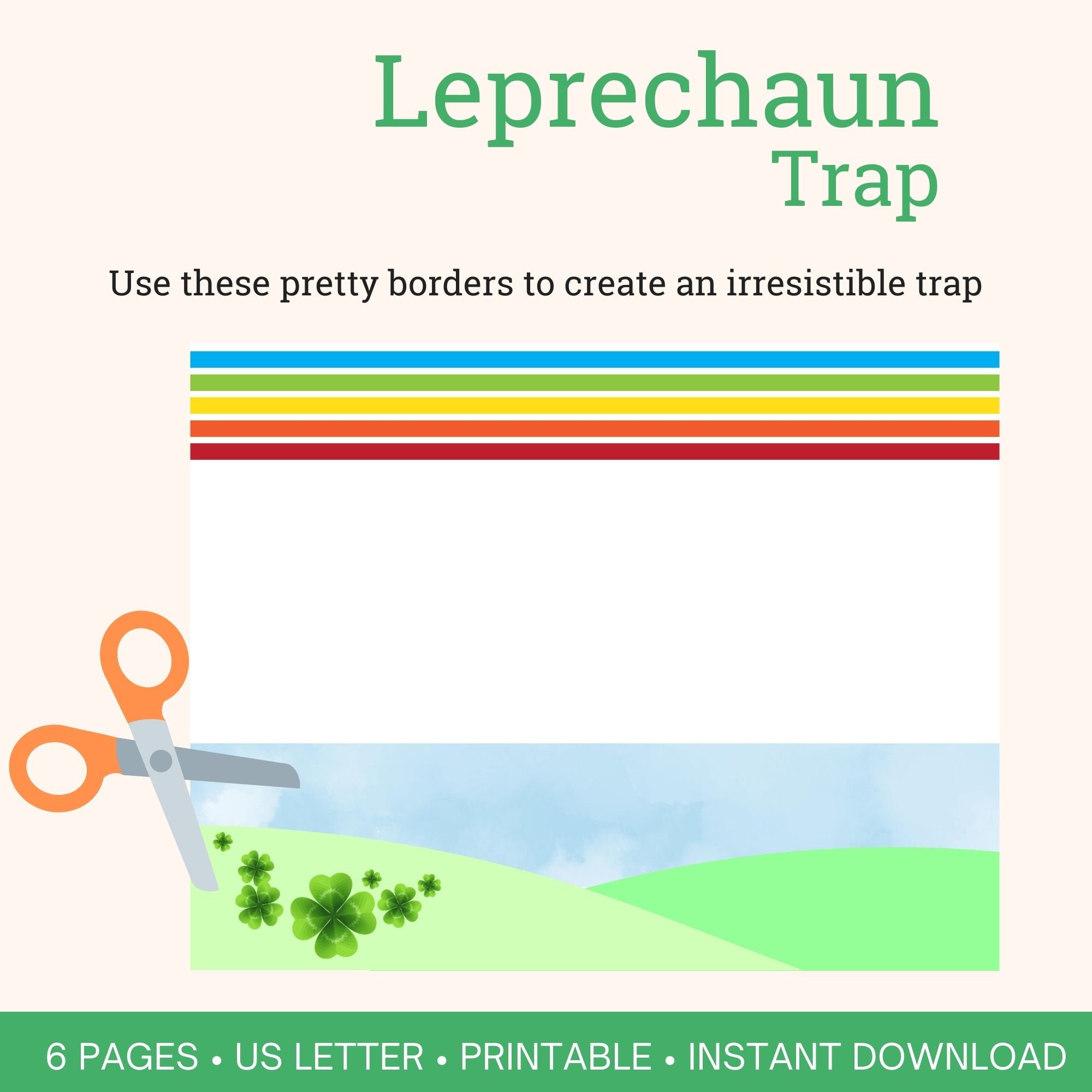 Leprechaun Trap Printable, Leprechaun Trap Kit for Kids, St Patrick's ...