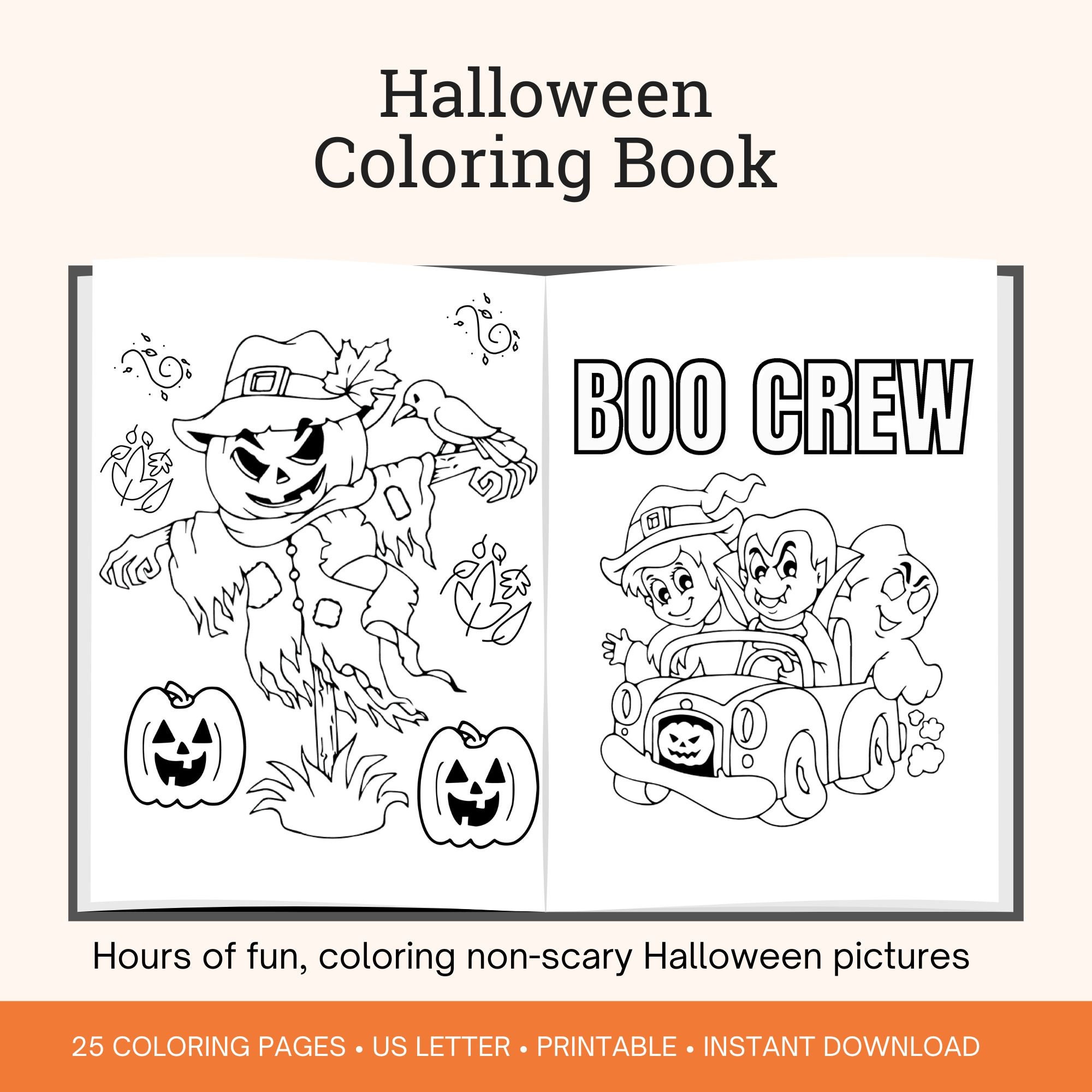 Halloween Printable Coloring Pages, Halloween Coloring Sheets ...