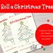 Christmas Games, Roll a Christmas Tree Printable Game for Kids - Etsy