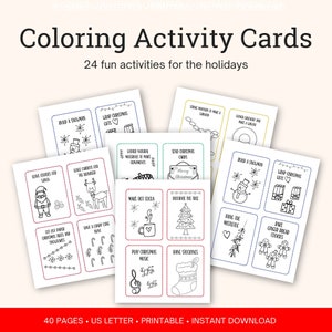 Christmas Activity Bundle for Kids, Printable Games and Coloring Pages ...