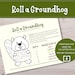 Roll a Groundhog Printable Game for Home or School, Classroom Activity ...