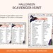 Halloween Scavenger Hunt Printable Game for Outdoor Parties, Home ...