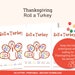Roll-a-turkey Printable Game for Kids, Thanksgiving Printable Family ...