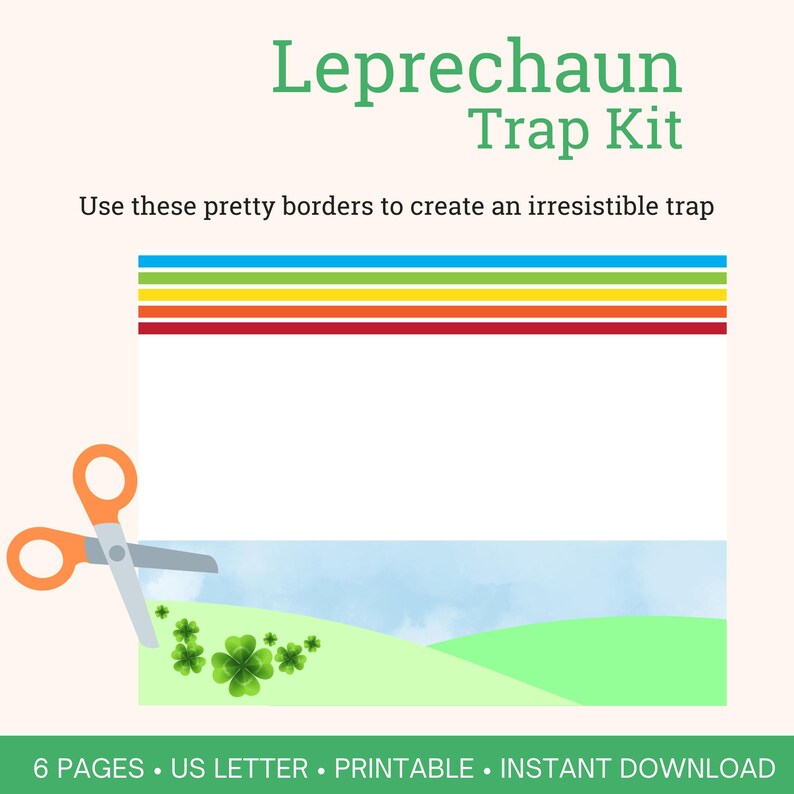Leprechaun Trap Printable, Leprechaun Trap Kit for Kids, St Patrick's ...