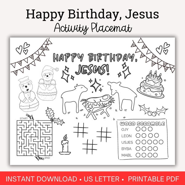 Happy Birthday Jesus - Etsy