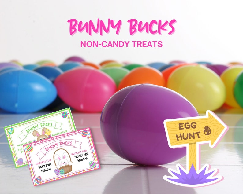Bunny Bucks Printable Coupons for Kids Easter Baskets, Non-candy Easter ...
