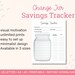 Printable Savings Tracker, Change Jar Savings Tracker, Savings ...