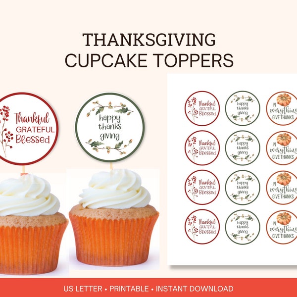Fall Cupcake Toppers - Etsy