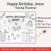 Happy Birthday Jesus Activity Sheet Printable, Jesus Printable Craft ...