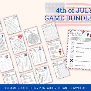 4th of July Party Games, Printable Games, Independence Day Games ...