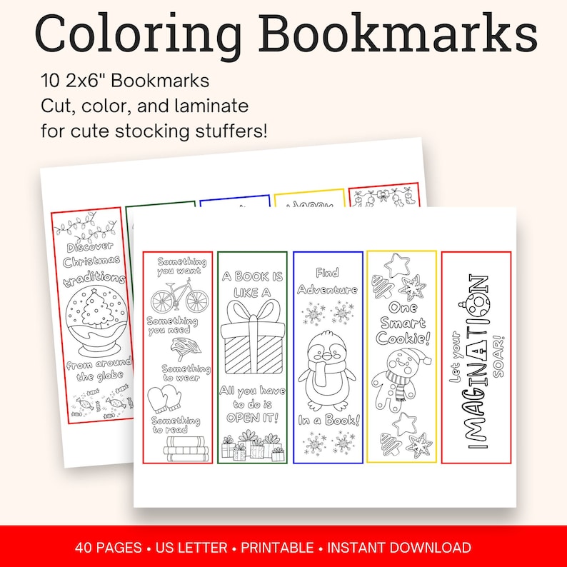 Christmas Activity Bundle for Kids, Printable Games and Coloring Pages ...