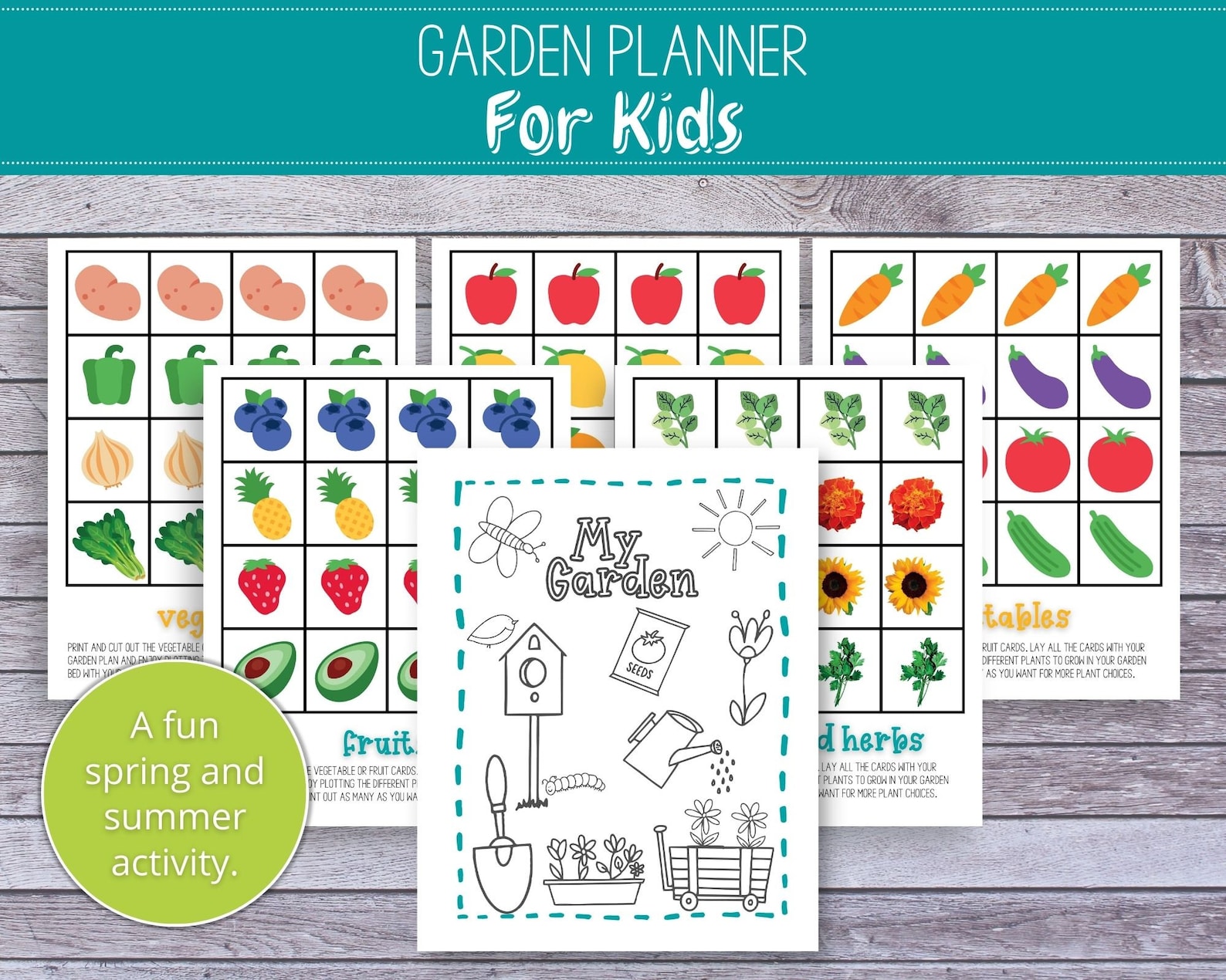 Gardening With Kids Printable Garden Planner | Etsy