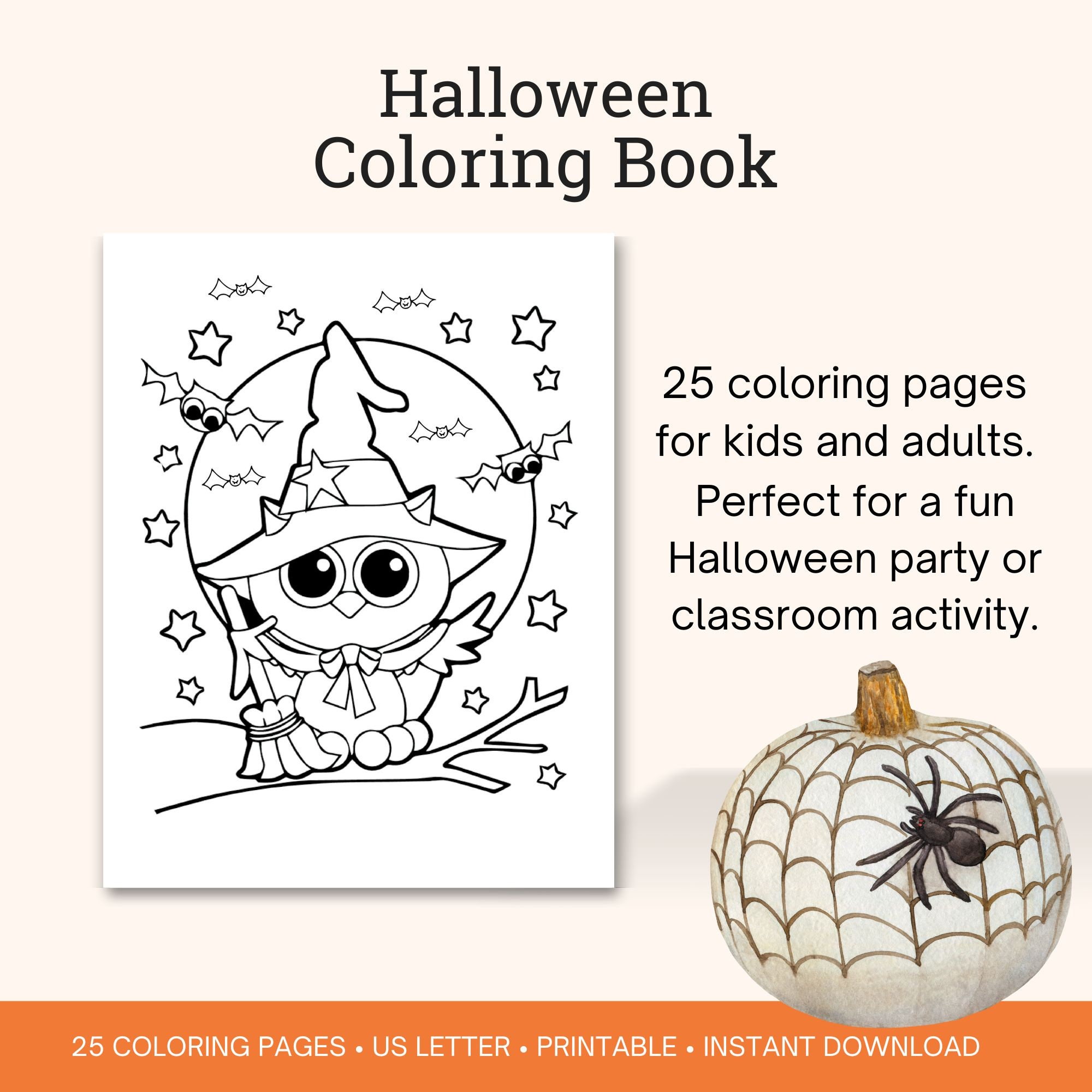 Halloween Printable Coloring Pages, Halloween Coloring Sheets ...