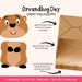 Groundhog Day Paper Bag Puppet, Printable Coloring Activity (PDF) - Etsy
