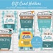 Gift Card Holders Printable for Teachers and School Staff Bundle ...