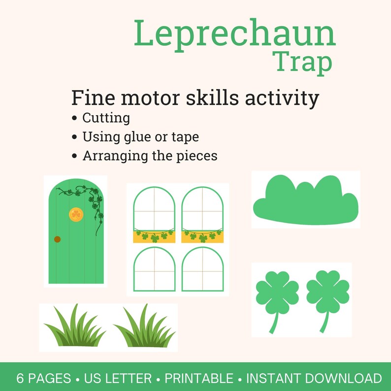 Leprechaun Trap Printable, Leprechaun Trap Kit for Kids, St Patrick's ...