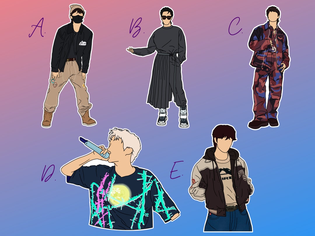 BTS Stickers | J-hope Sticker Pack #2 - Etsy