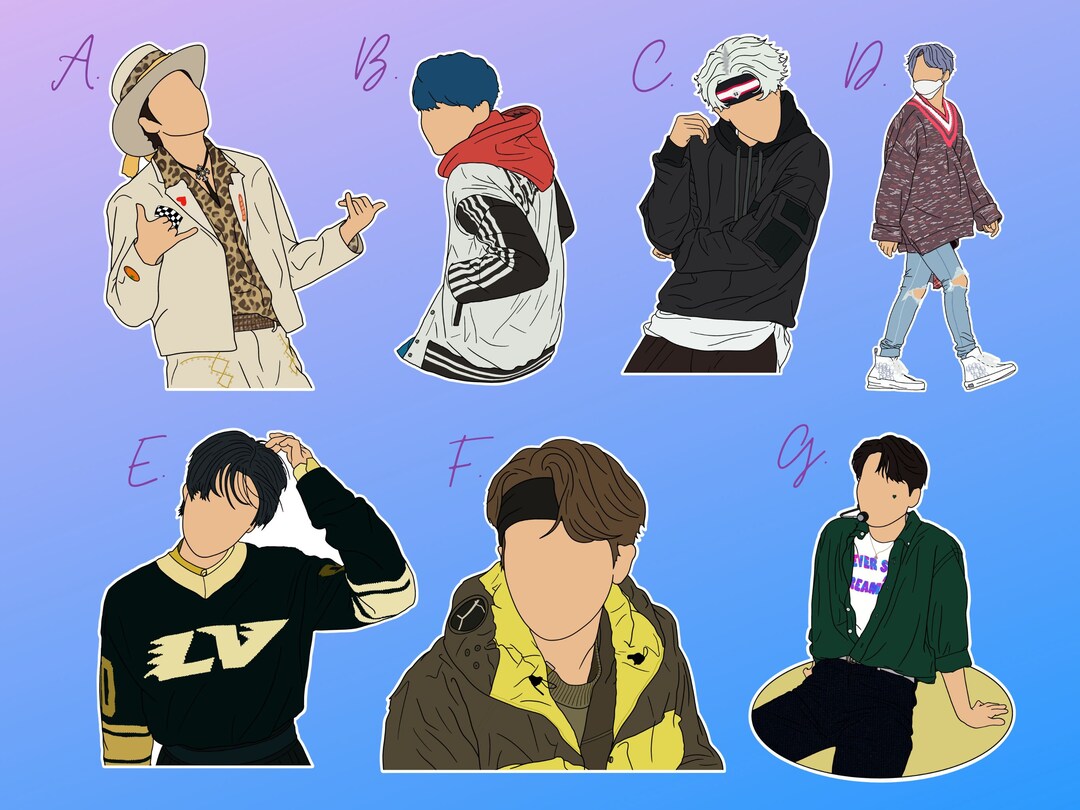 BTS Stickers | Suga Sticker Pack #1 - Etsy