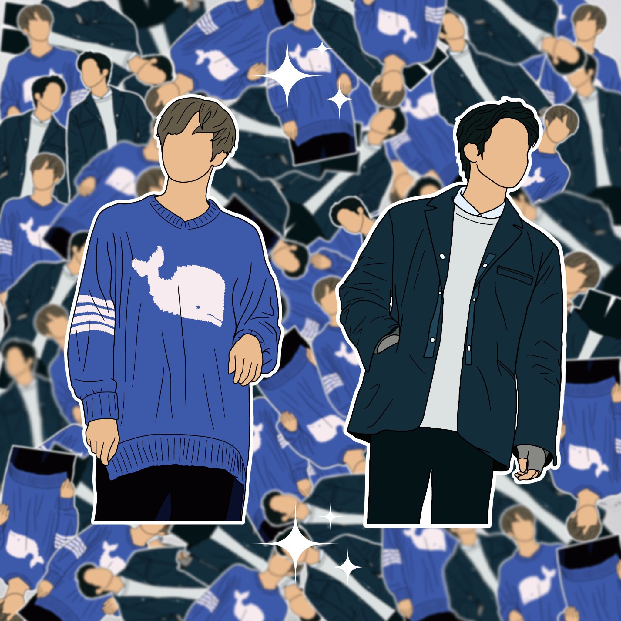 BTS Stickers | Jin Sticker Pack #1 - Etsy
