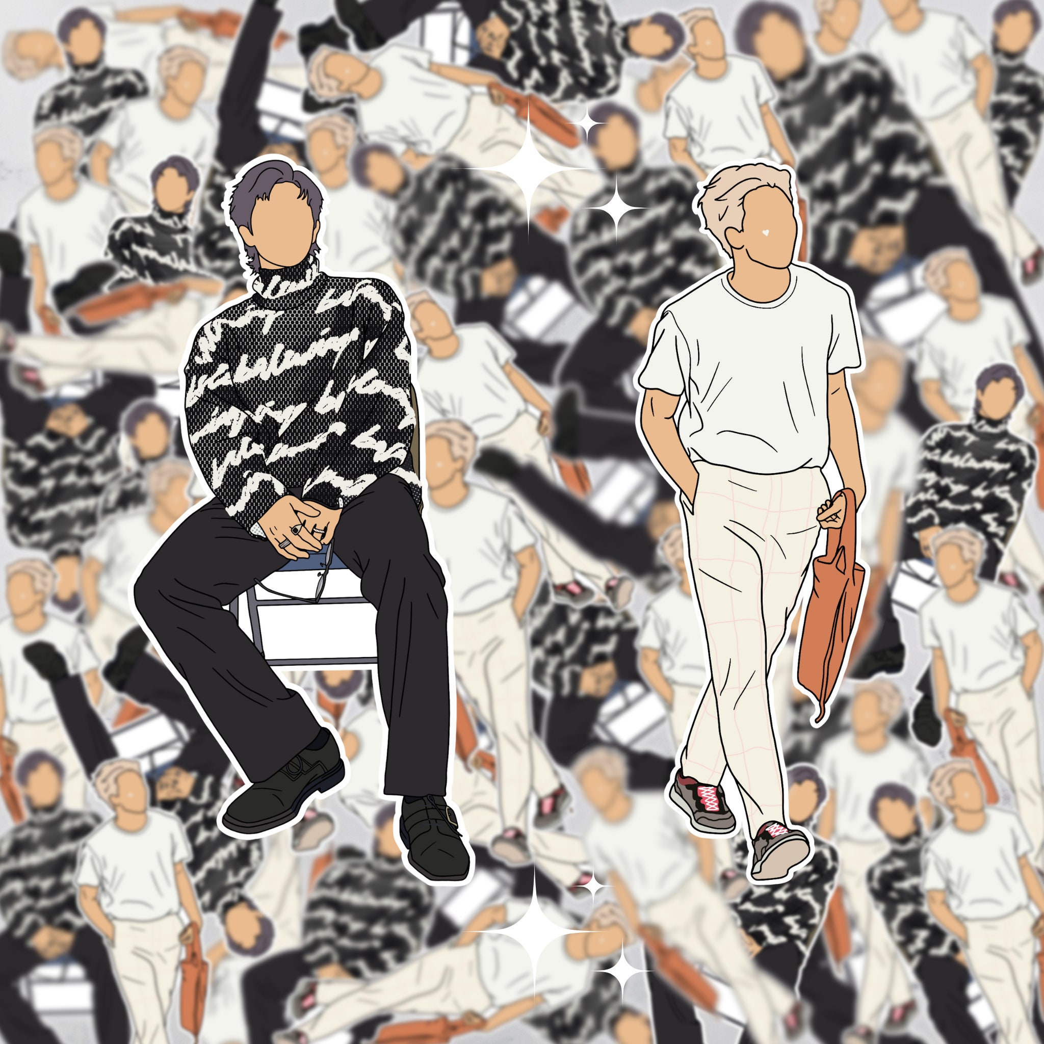 BTS Stickers RM Sticker Pack 1 - Etsy