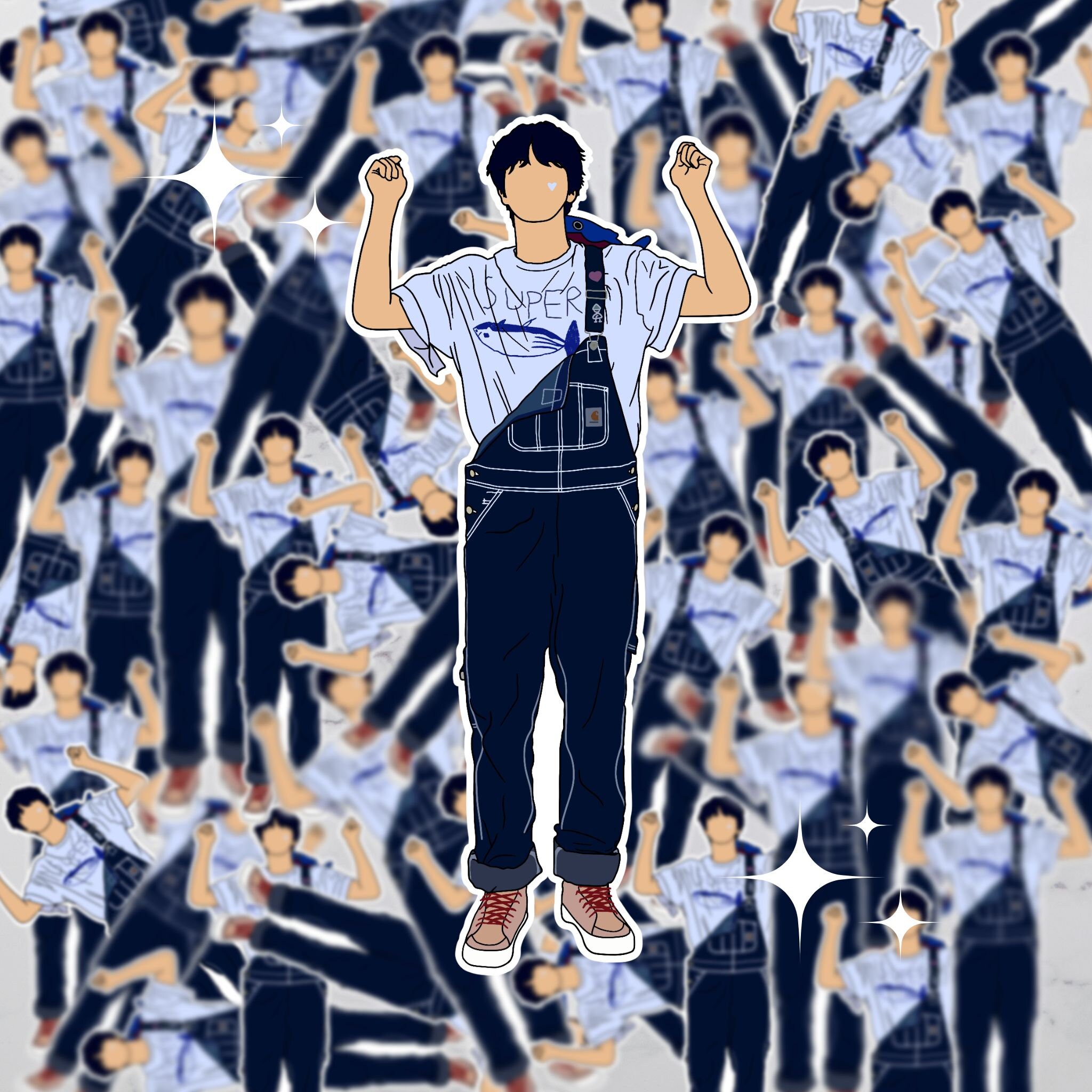 BTS Stickers | Jin Sticker Pack #1 - Etsy