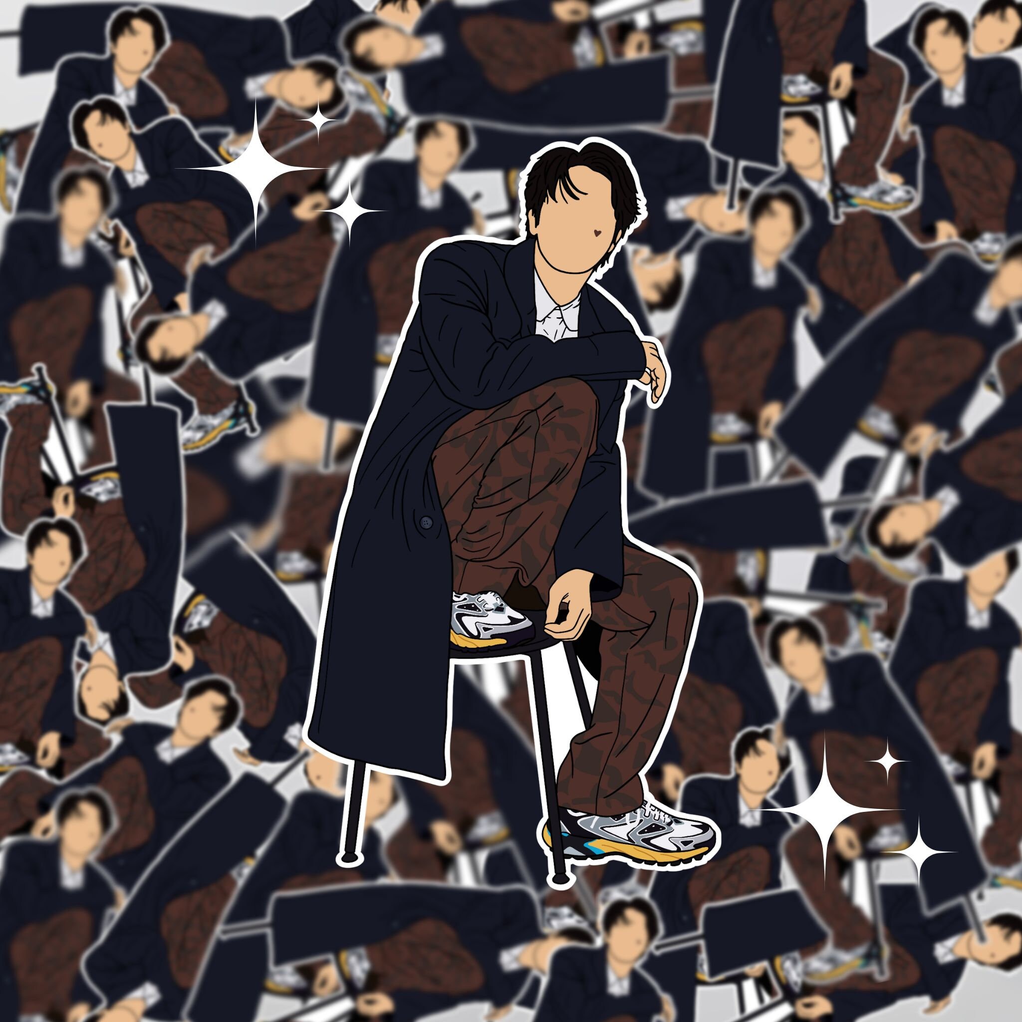 BTS Stickers | Jin Sticker Pack #1 - Etsy