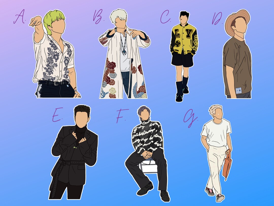 BTS Stickers | RM Sticker Pack #1 - Etsy