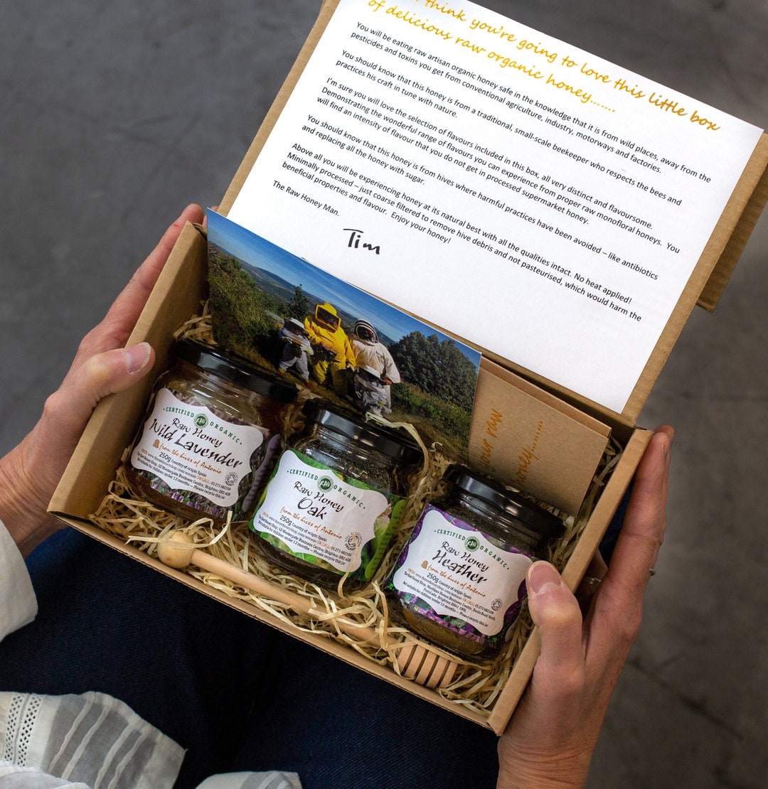 Organic Honey Gift Set | Biosphere Mountain Wild Lavender, Oak ...