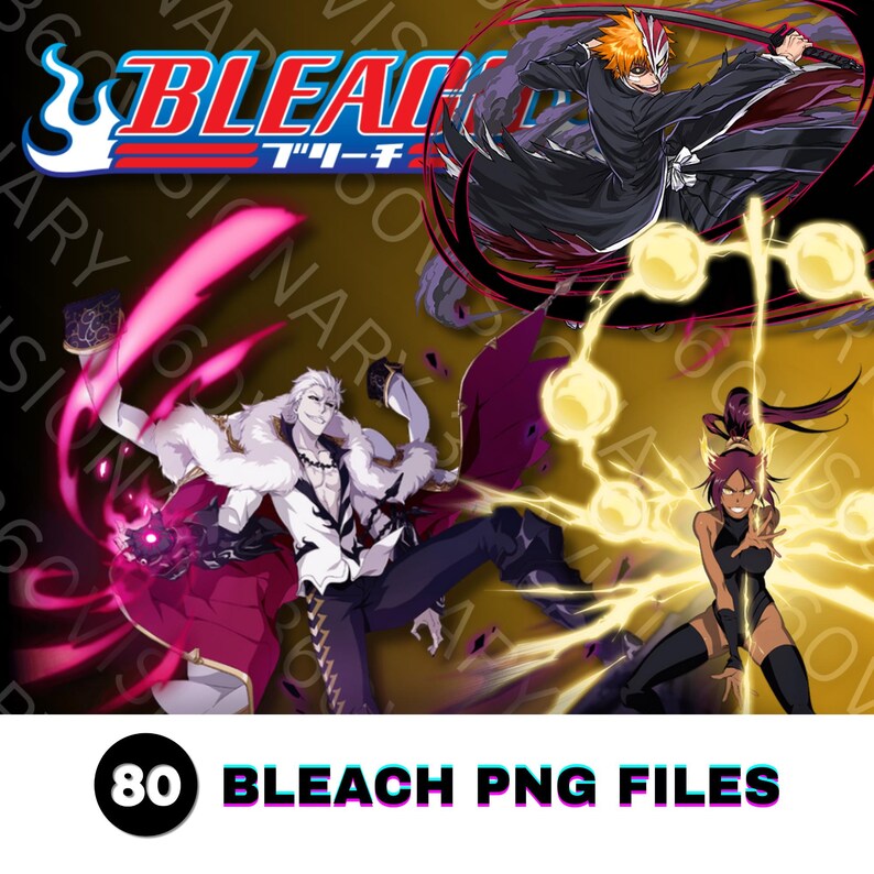Bleach PNG Mega Bundle | 80 Anime PNG Files | Ichigo Kurosaki Clipart ...