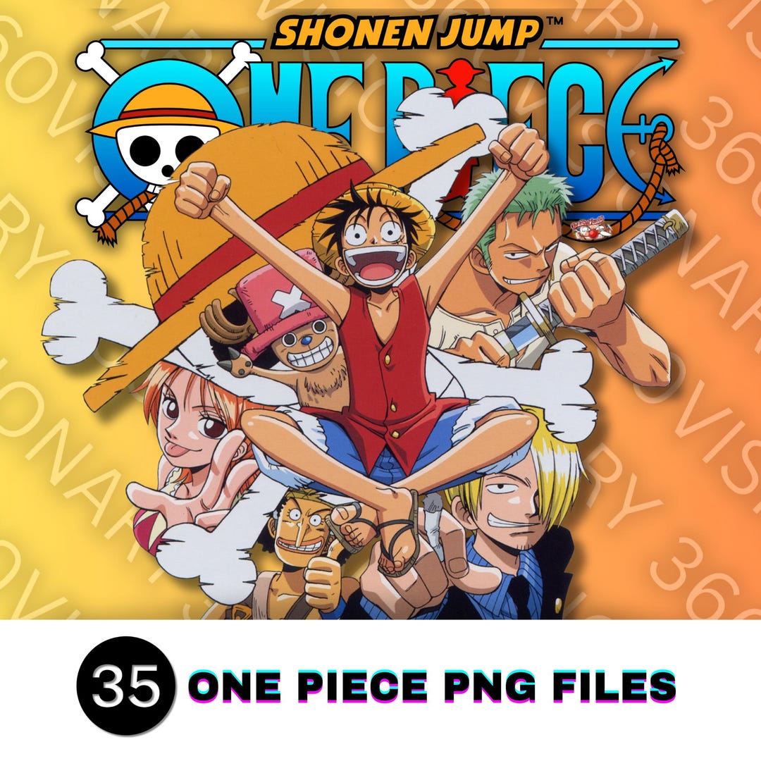 One Piece PNG Bundle | 35 Anime PNG Files | Luffy Clipart Pack ...