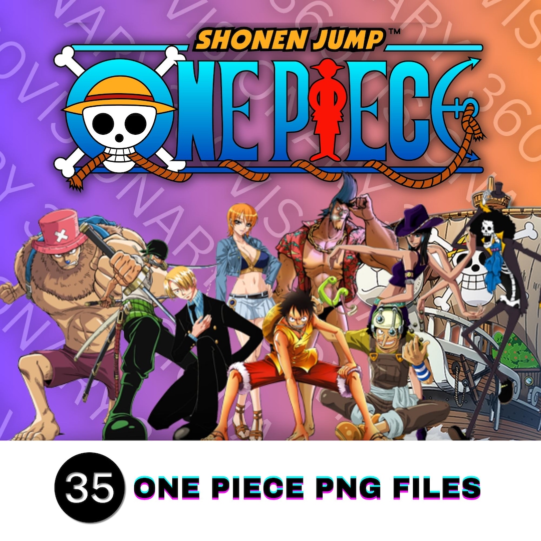 One Piece PNG Bundle | 35 Anime PNG Files | Luffy Clipart Pack ...