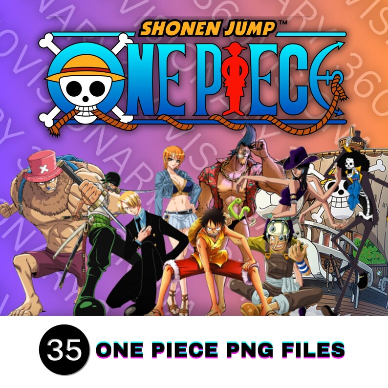 One Piece PNG Bundle | 35 Anime PNG Files | Luffy Clipart Pack ...