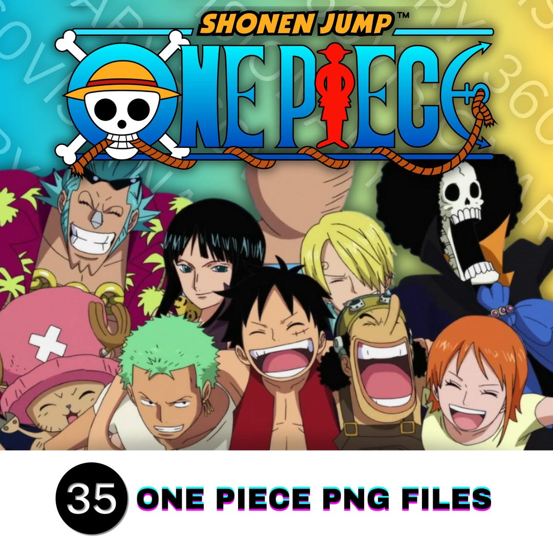 One Piece PNG Bundle | 35 Anime PNG Files | Luffy Clipart Pack ...