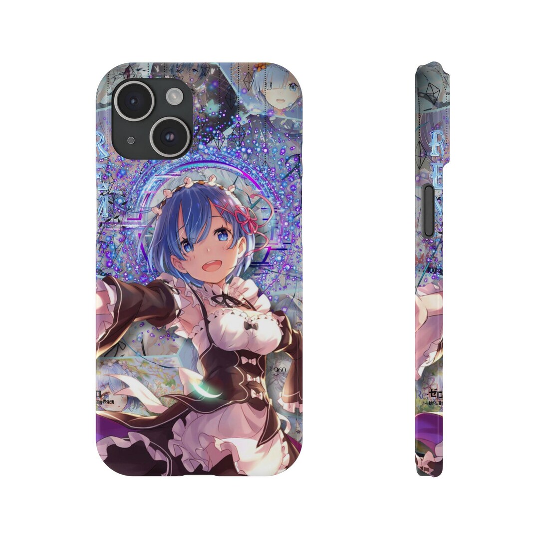 Anime Rem Phone Case, Re Zero Slim Protective Cover, Kawaii Japanese ...