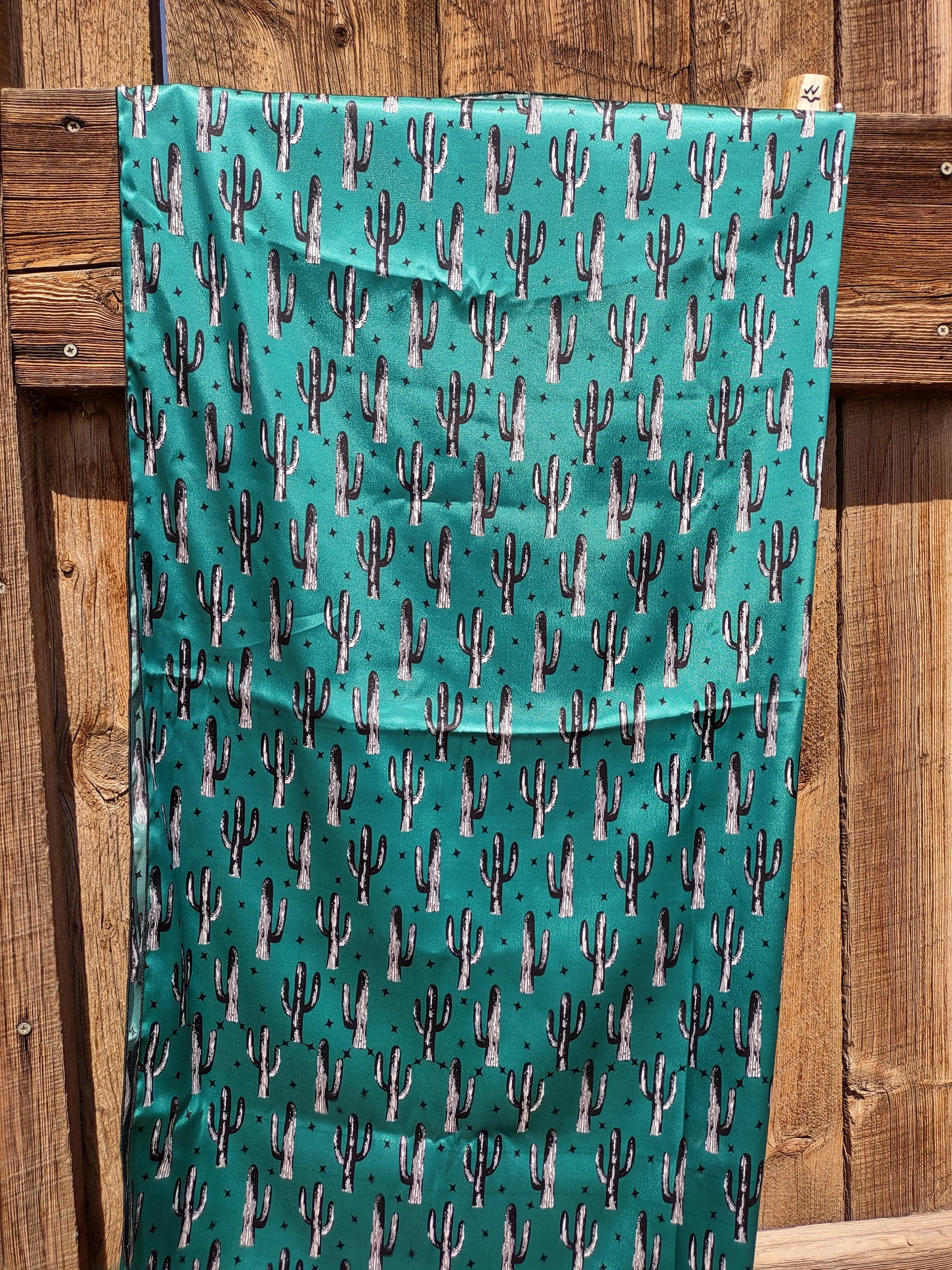 Wild Rag - Green With Cactus, Western Wild Rag, Cowboy Western Neck ...
