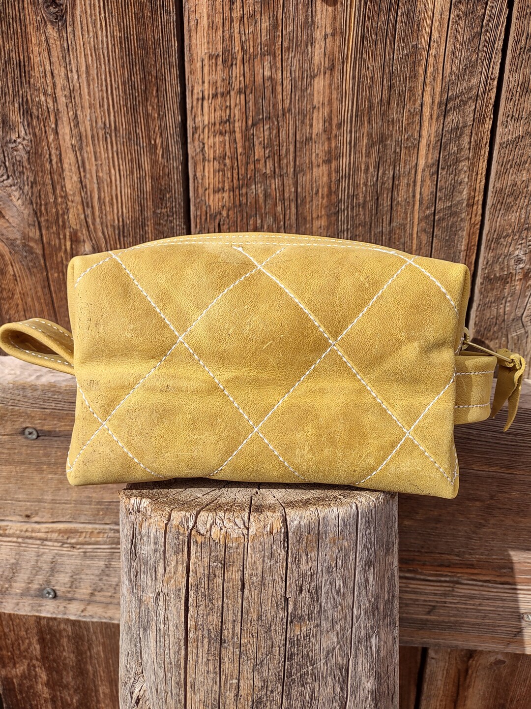 Handmade Leather Toiletry Bag, Dopp Kit, Leather Shaving Kit, Leather ...